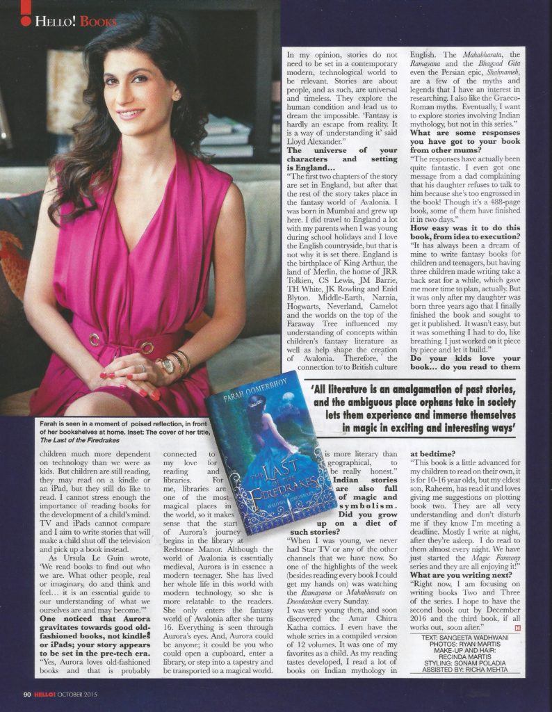 Feature in Hello! Magazine India